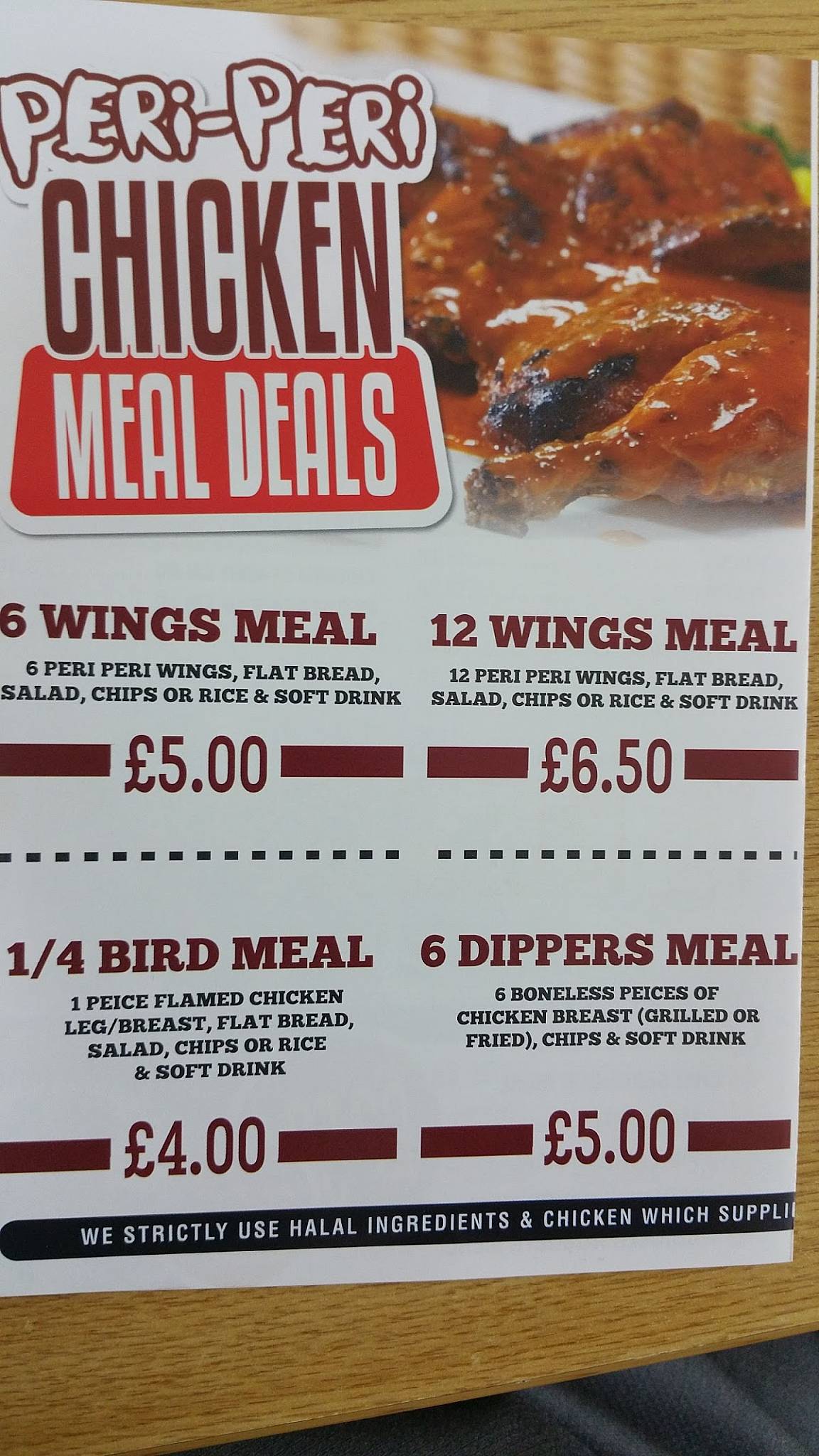 Menu at The Mash's Peri Peri Grill Deane Road fast food, Bolton