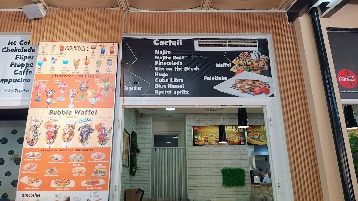 Menu da Fast food Tomato, Bescanuova