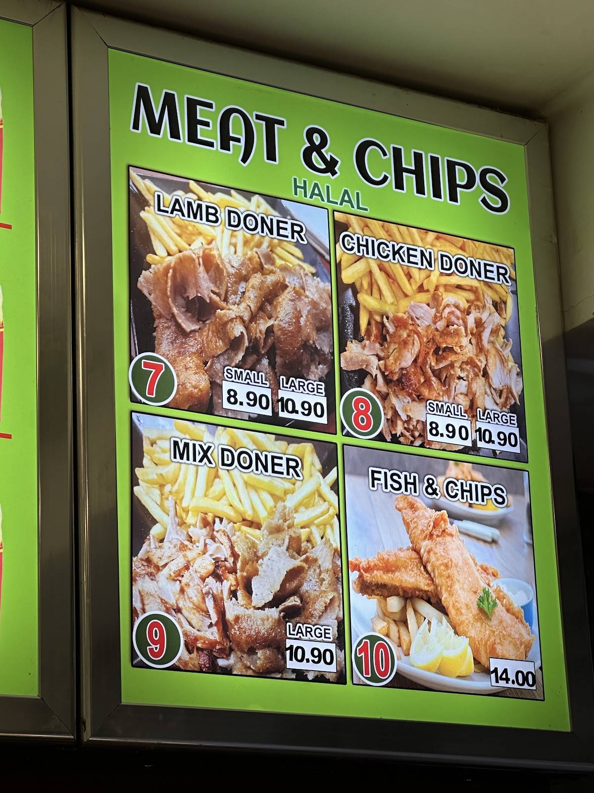 Menu at Wrap City Victoria fast food, London