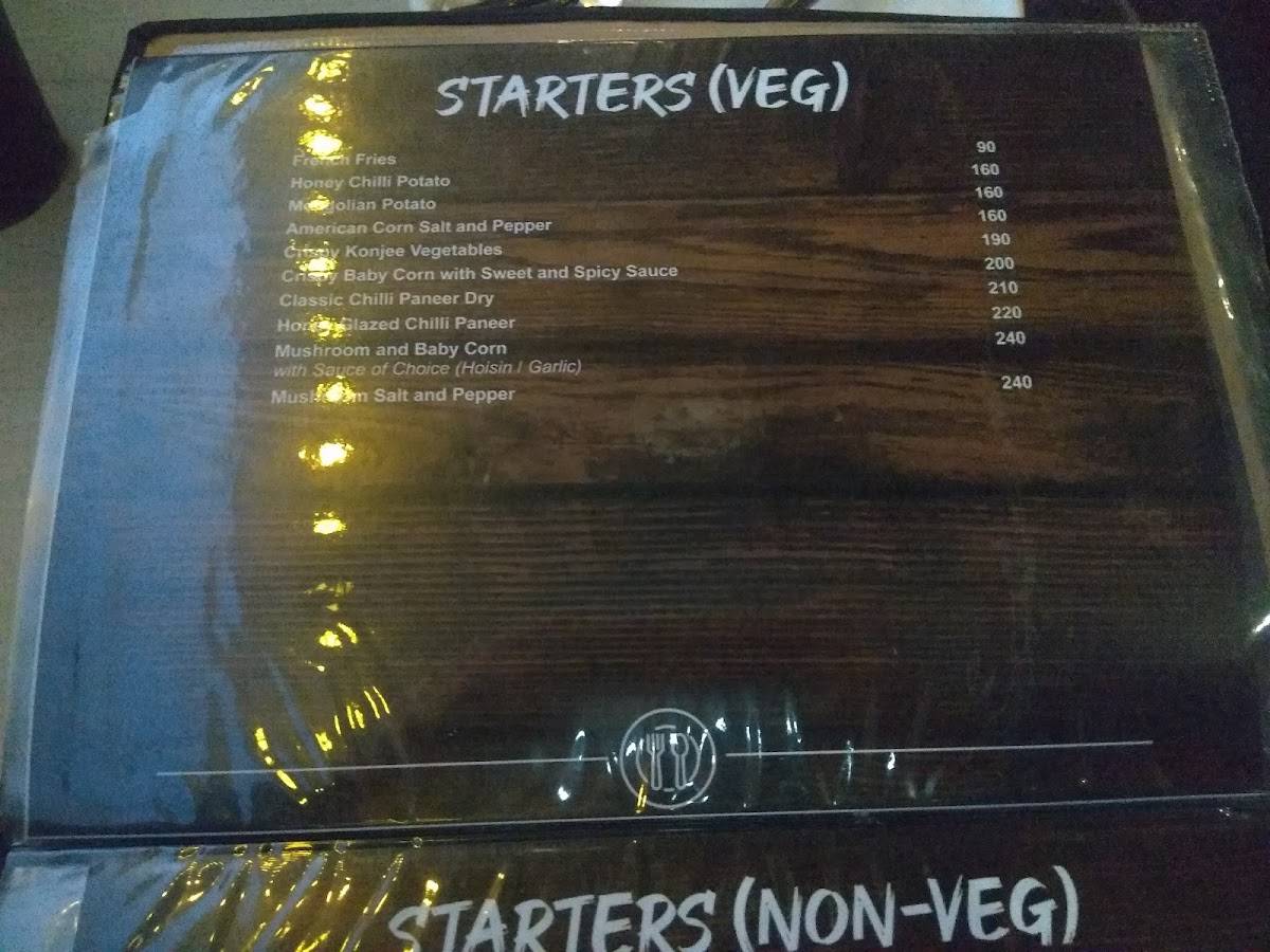 Menu at Fat Belly, Jorhat