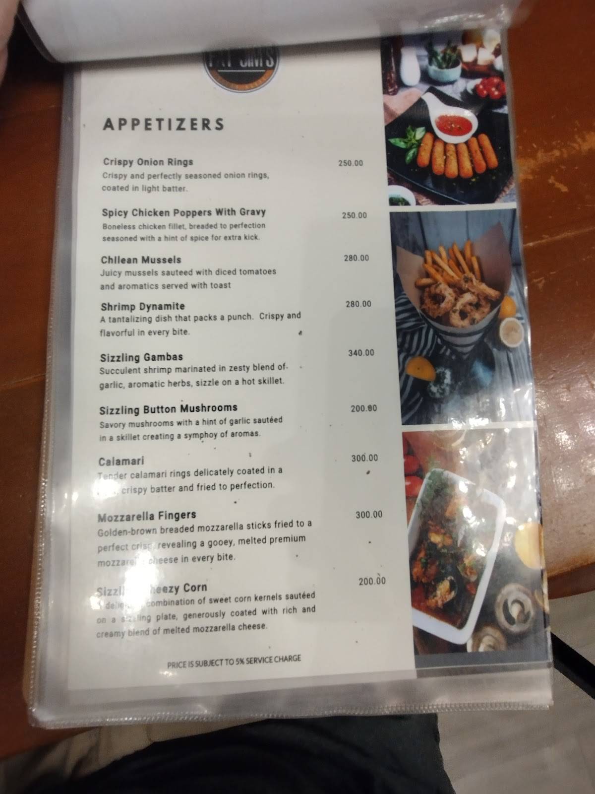 Menu at Fat Jim's Steak House steakhouse, Mandaue City