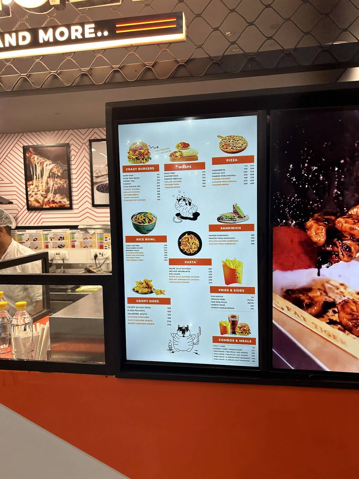 Menu at Fat Tiger Mall of Dehradun, Dehradun