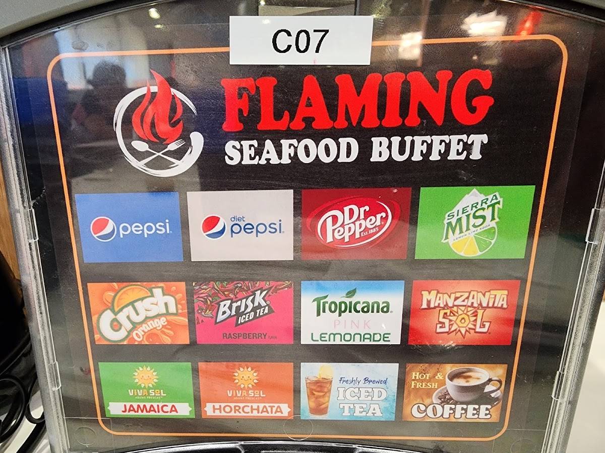 Menu at Flaming Buffet restaurant, Norwalk