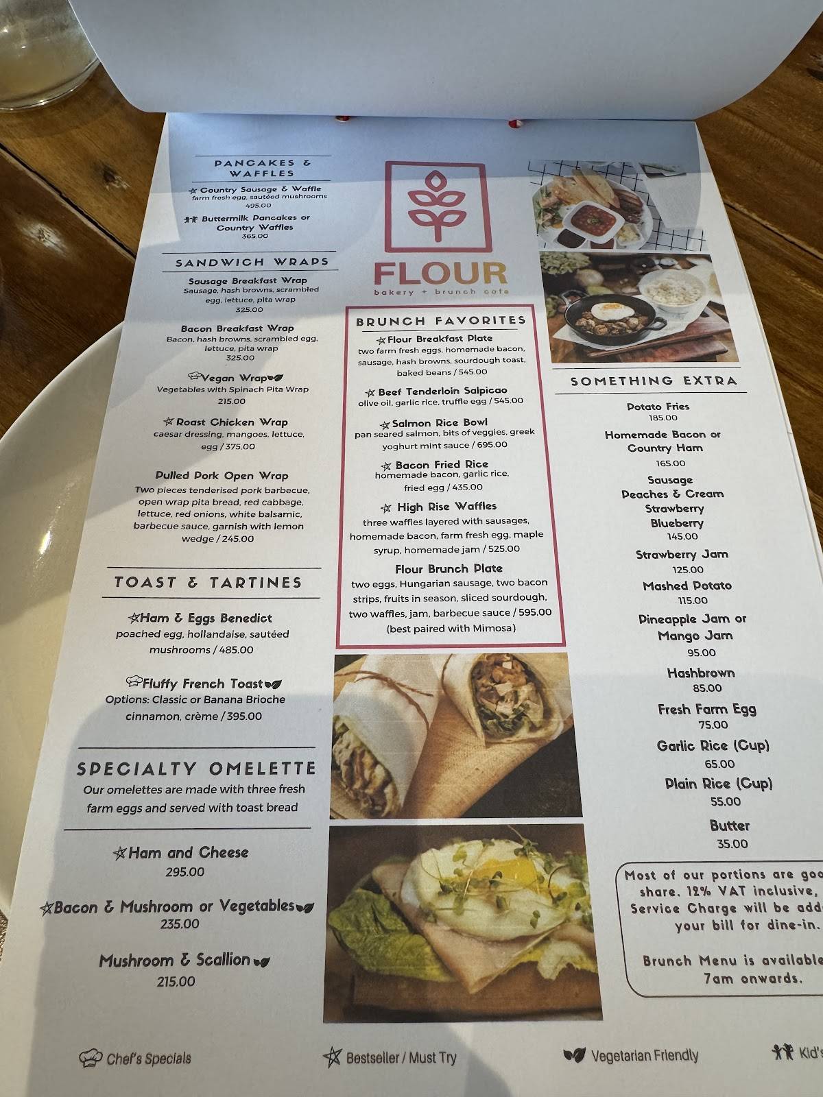 Menu at Flour Bakery + Brunch Cafe, Iloilo City