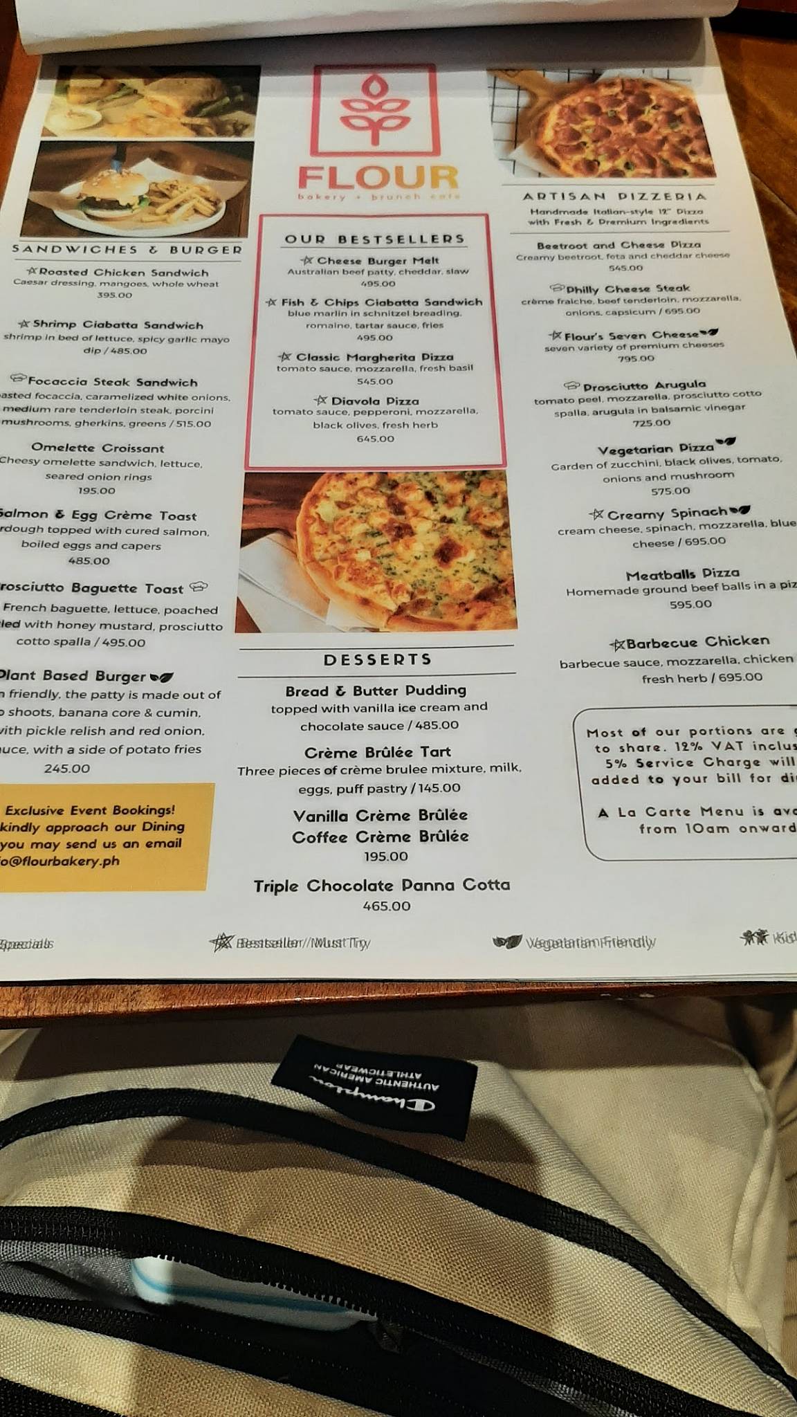 Menu at Flour Bakery + Brunch Cafe, Iloilo City