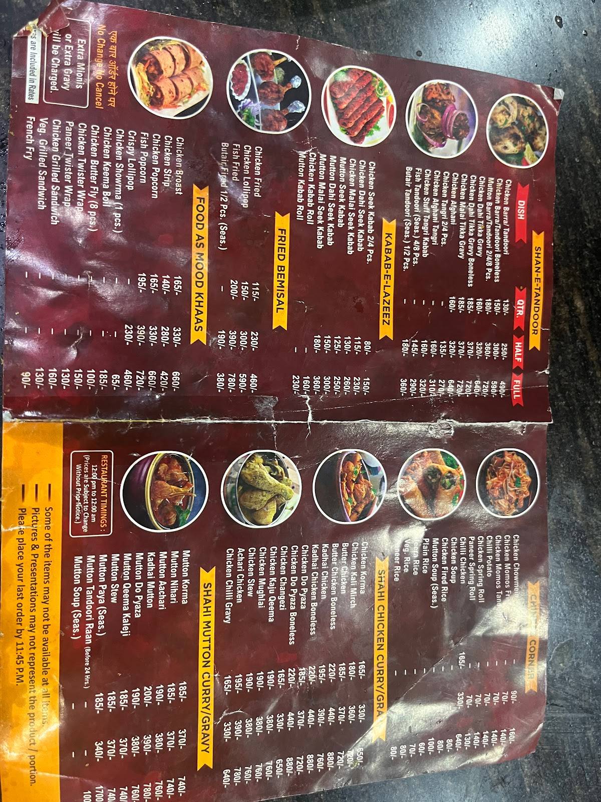 Menu at Food as Mood - Best Arabian, Chinese & Mughlai Food Restaurant ...