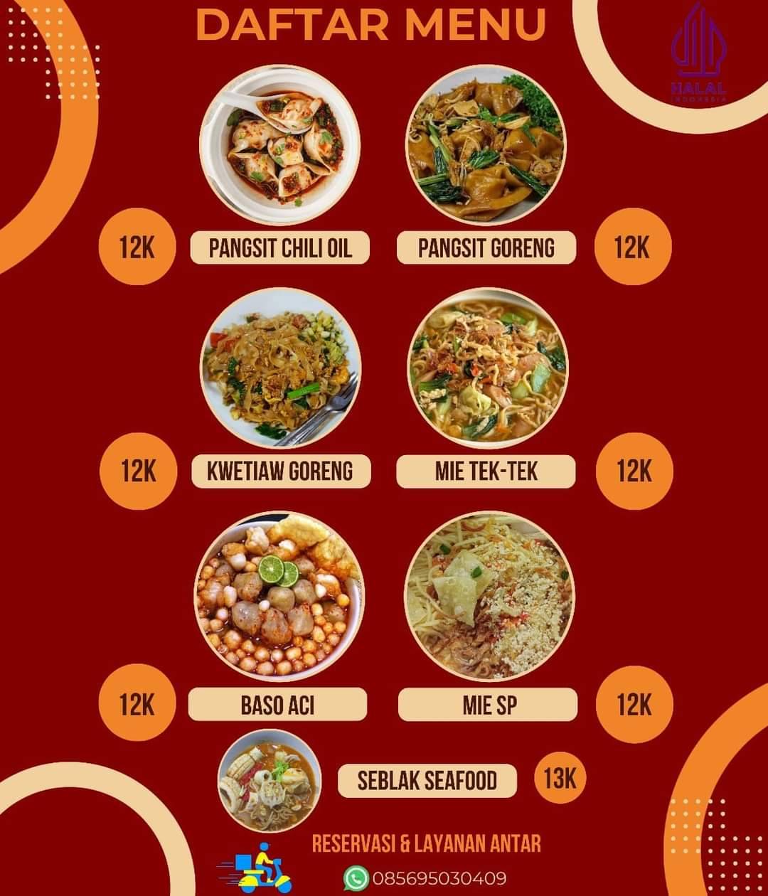Carta del pub y bar FoodPedia Jayanti, Indonesia