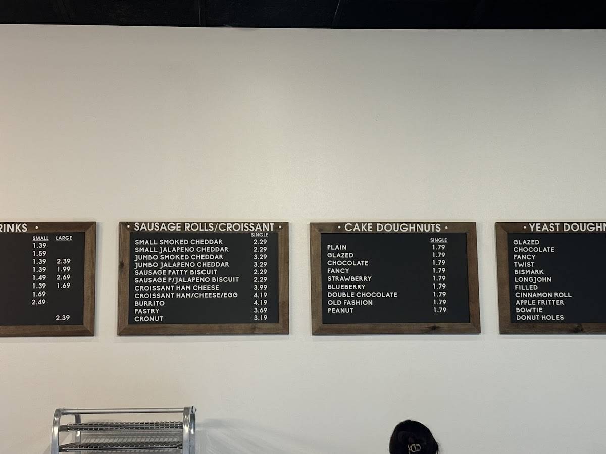 Menu at Fresh Donuts no2, Kansas City