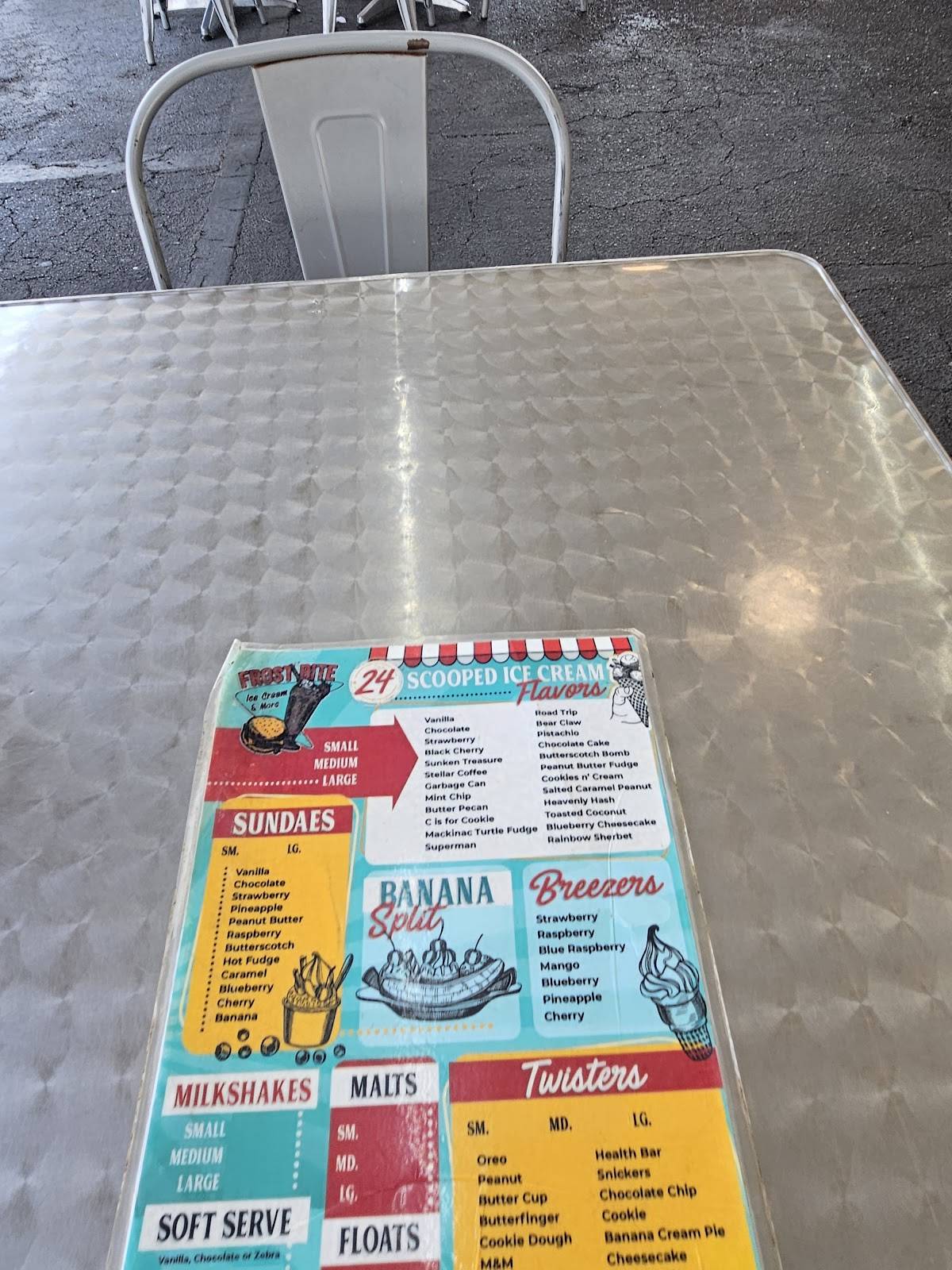 Menu at Frostbite Ice Cream & More restaurant, Frostproof