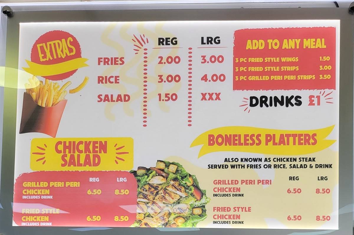 Menu at GRILLER (Bradford) restaurant, Bradford