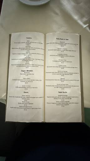 Menu at Giorgio Baldi restaurant, Santa Monica