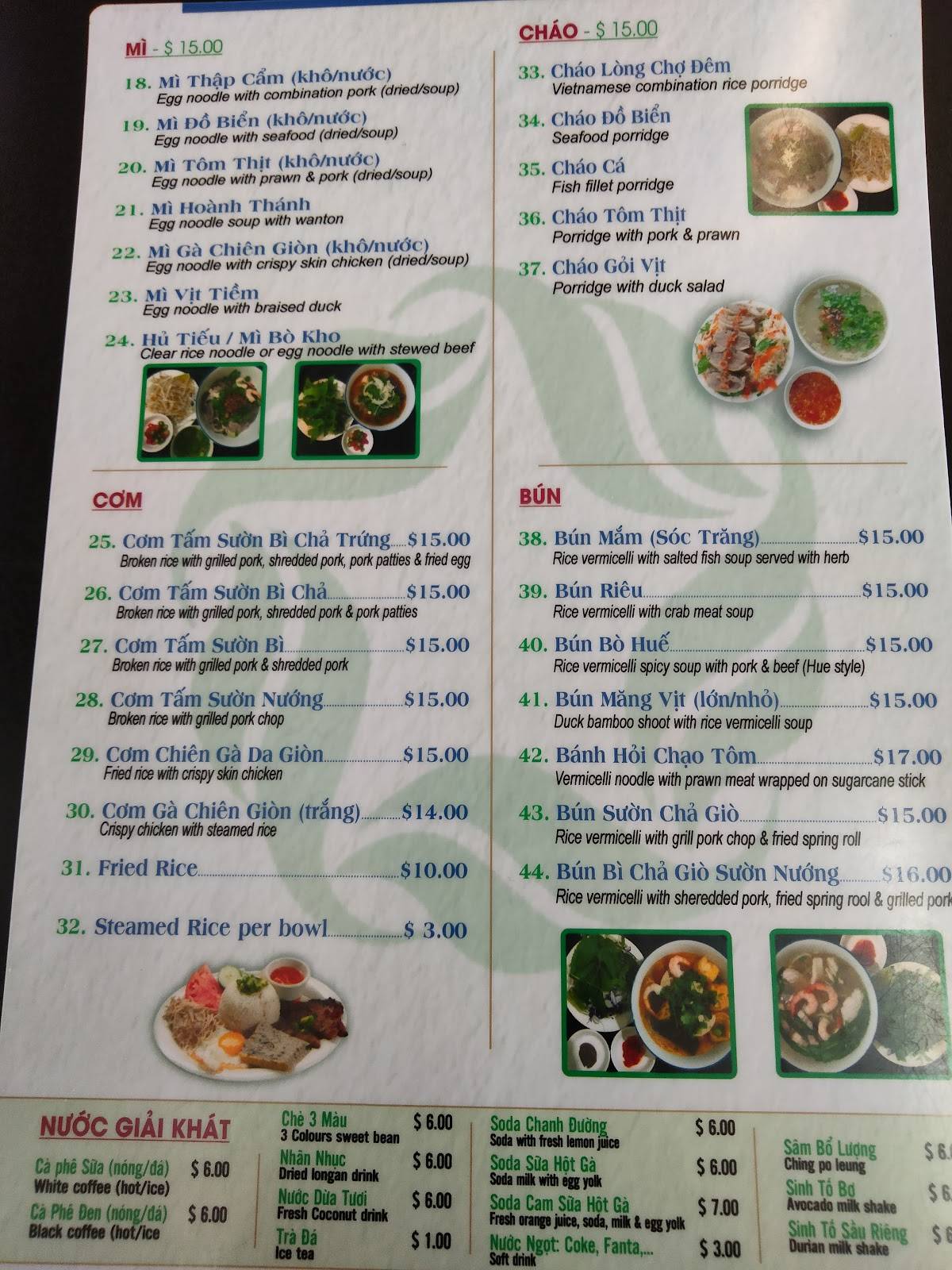 Menu at Viet Long Noodle House restaurant, Girrawheen, Newpark Shopping ...