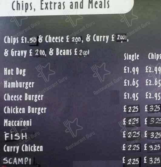 Menu at Henry Healy cafe, Glasgow, 87 Queen St