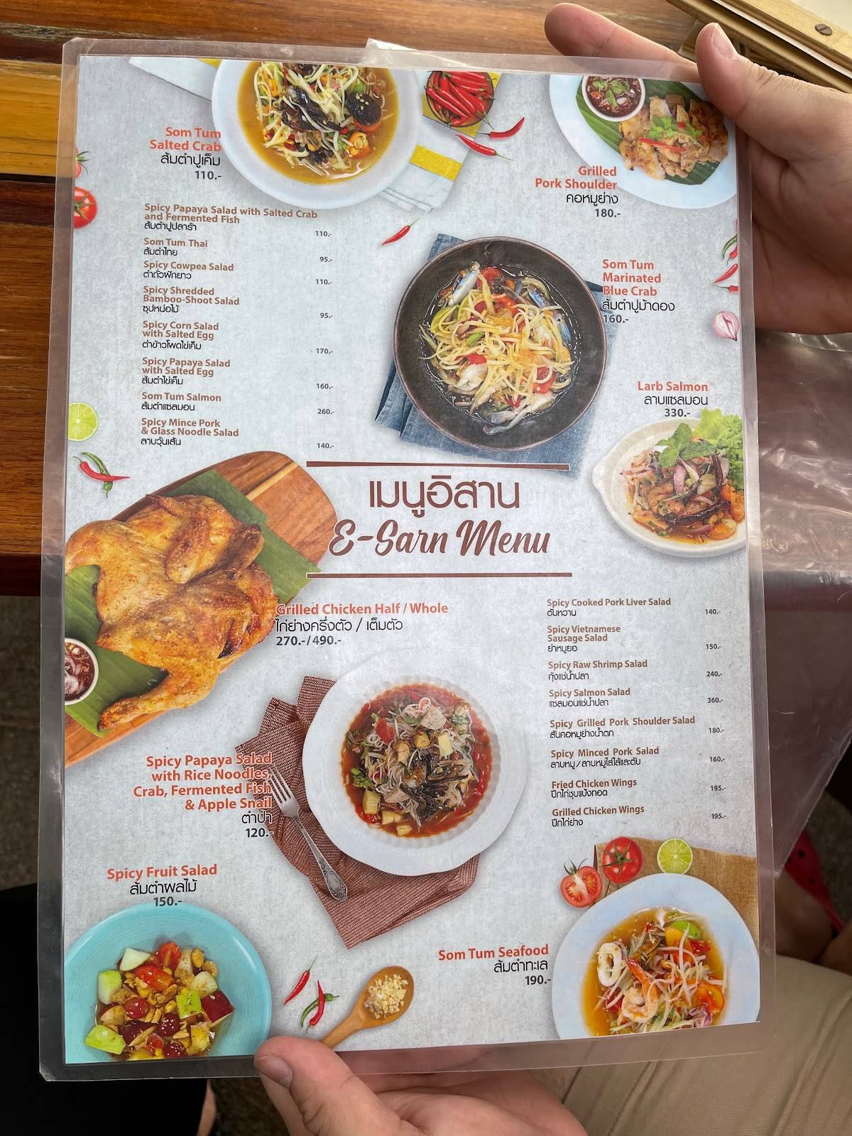 Menu at Glass House Boho restaurant, Na Chom Thian