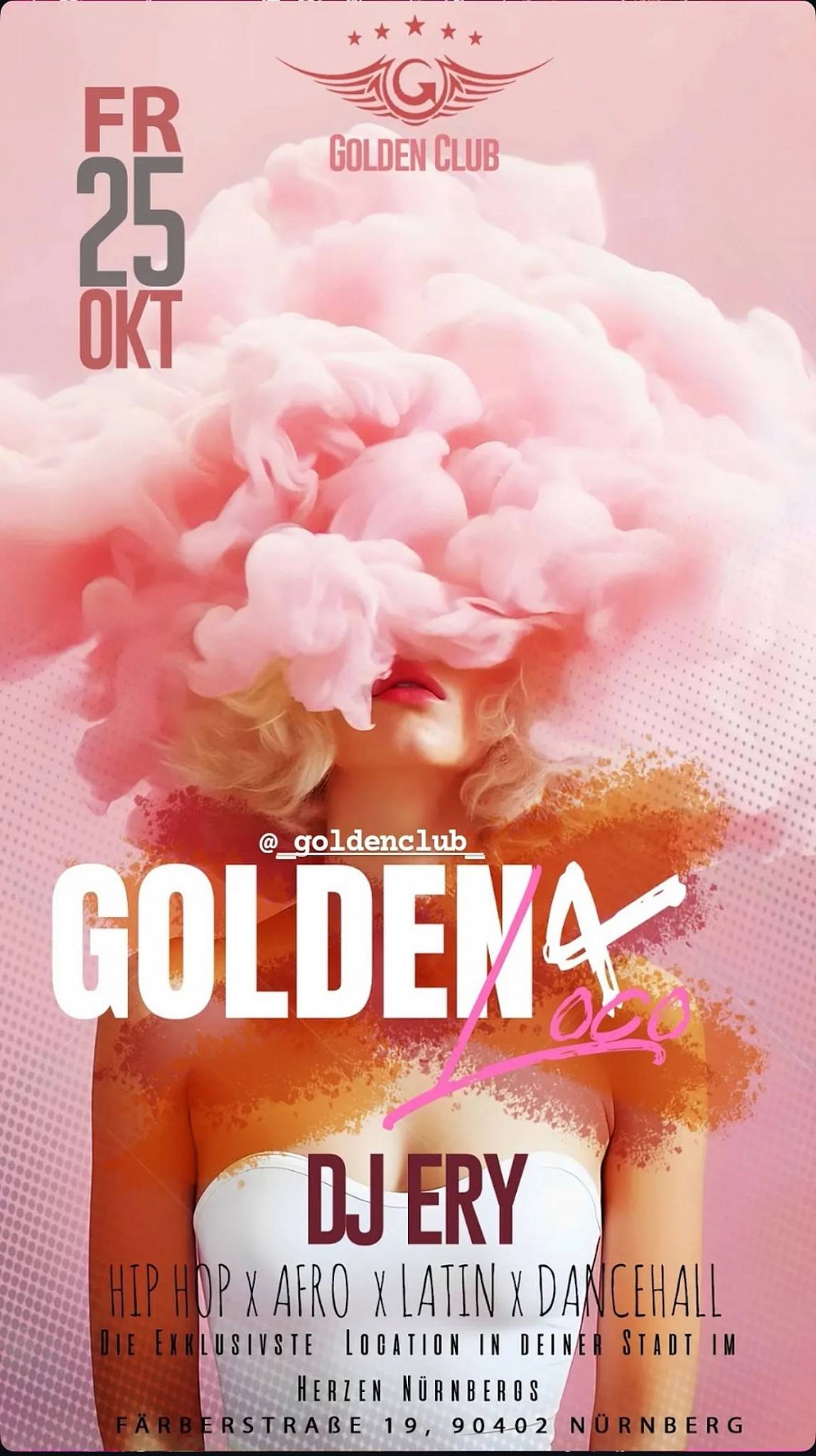 Speisekarte von Golden Club, Nürnberg