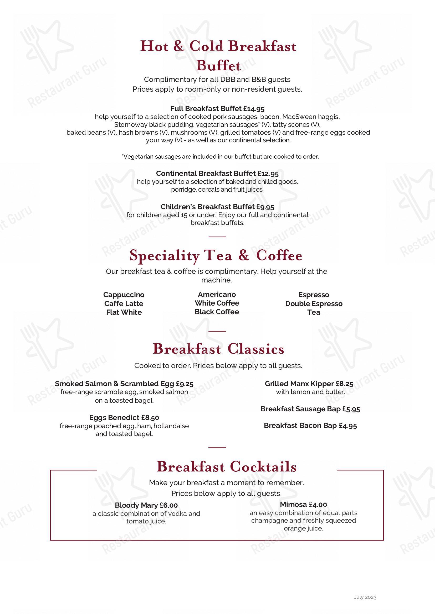 Menu at Smiths at Gretna Green Hotel pub & bar, Gretna