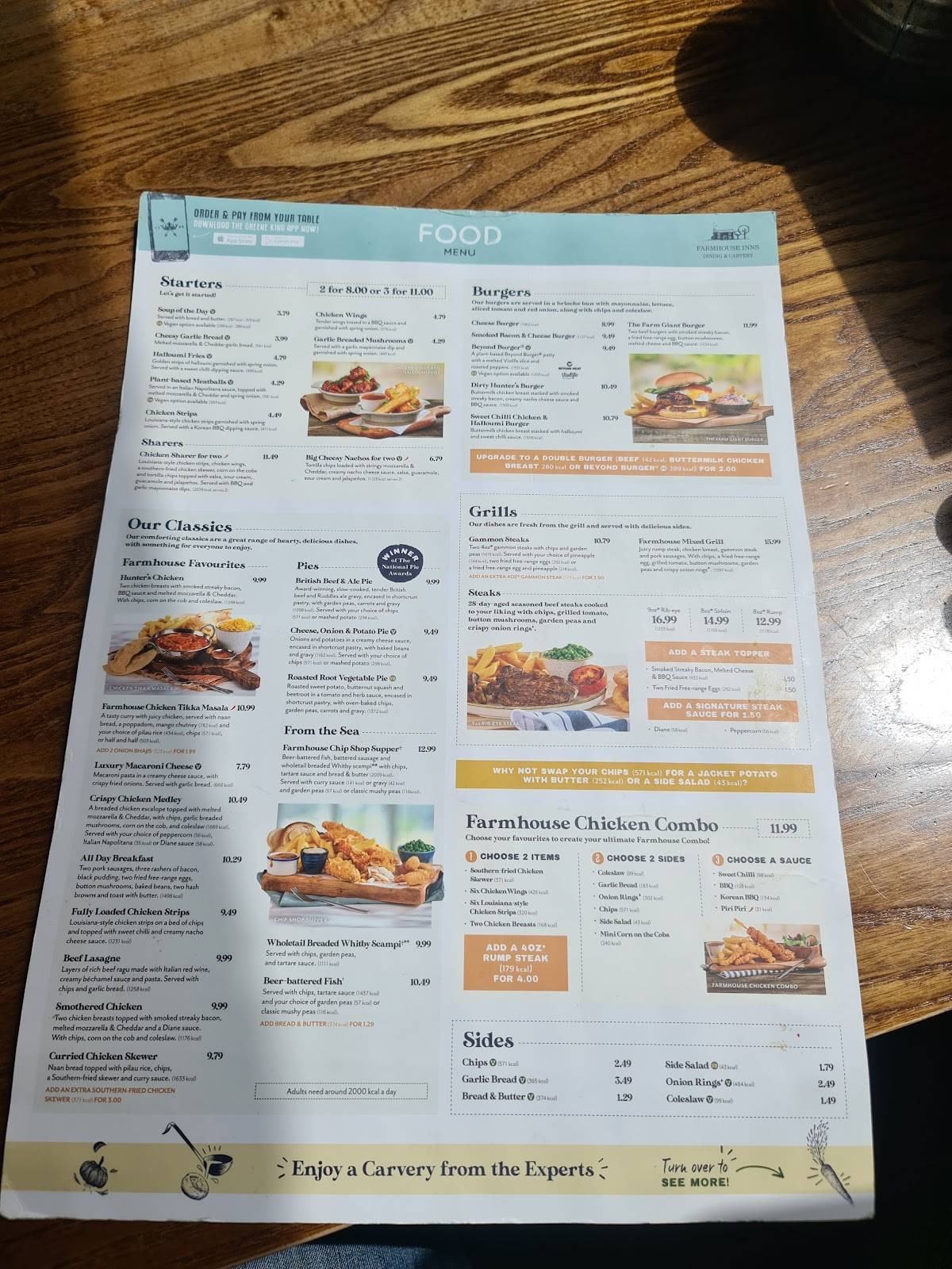 Menu at Grove Farm - Dining & Carvery pub & bar, Leicester