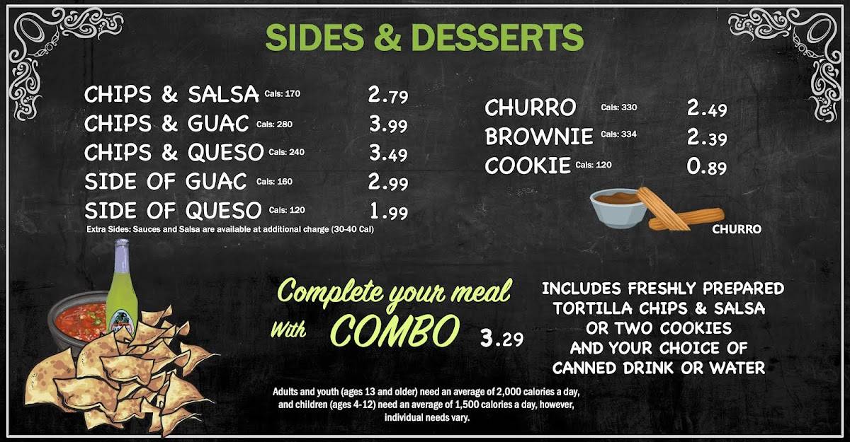 Menu at Guac Mexi Grill restaurant, Wasaga Beach