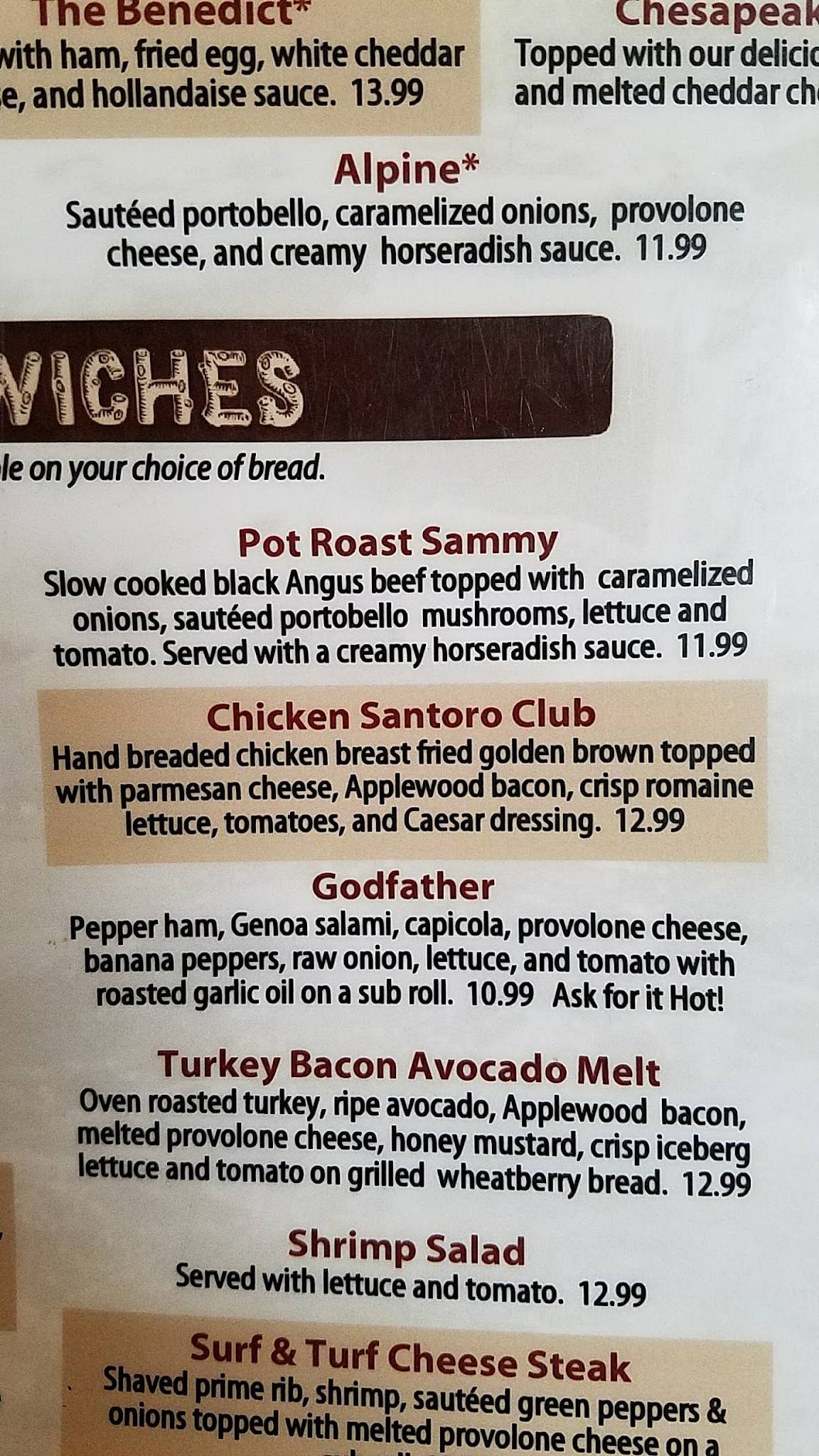 Menu at Gunpowder Lodge pub & bar, Kingsville
