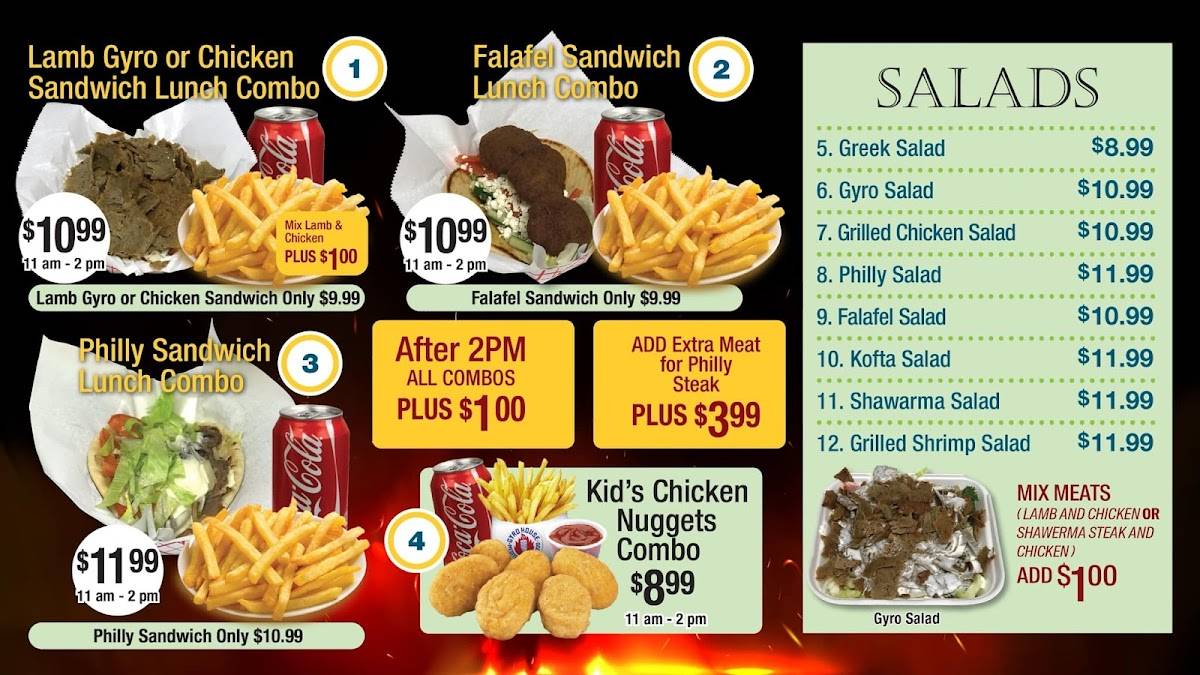 Menu at Gyro house restaurant, Owensboro