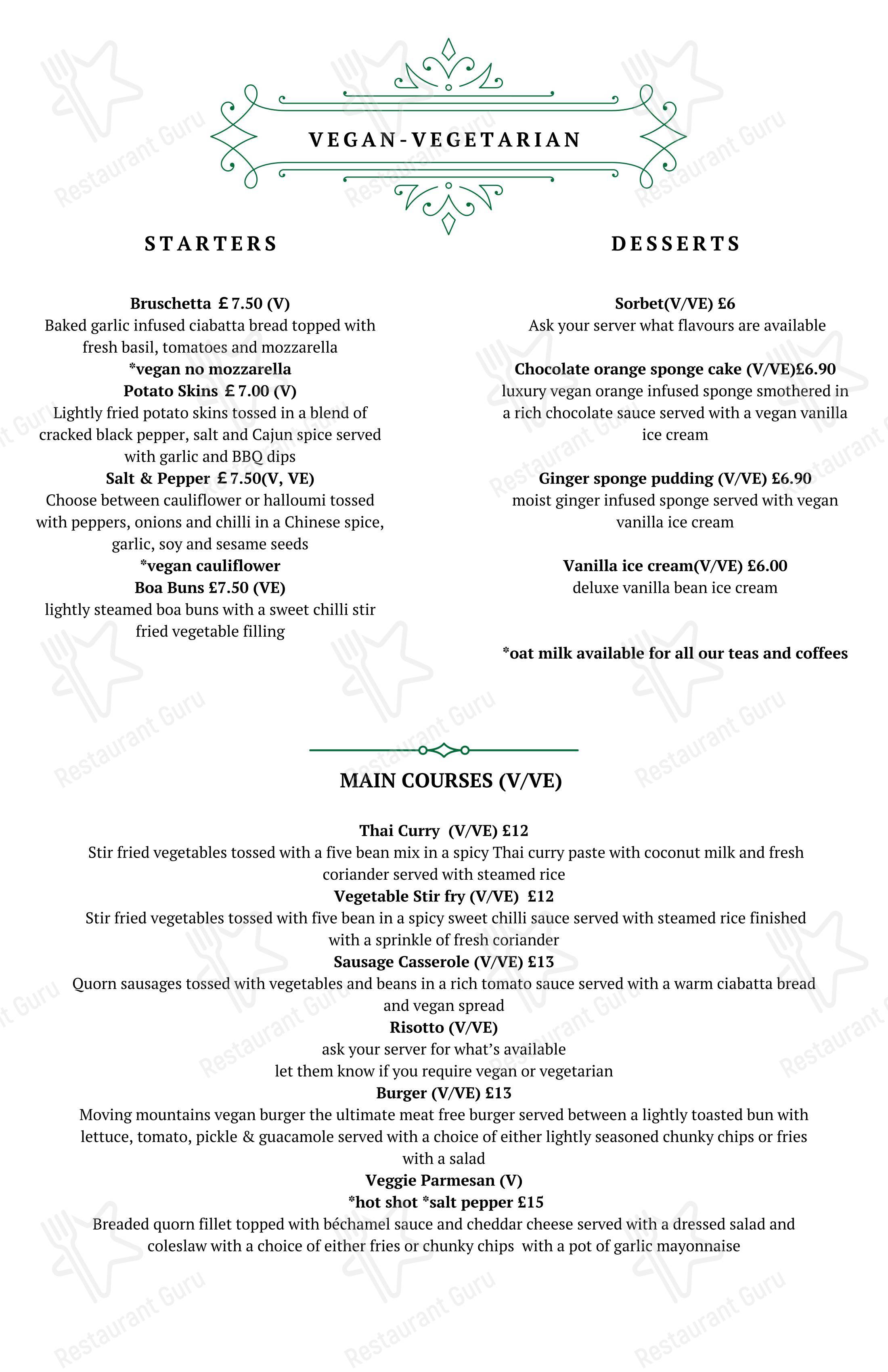 Menu at Hamilton Russell Arms pub & bar, Stockton-on-Tees
