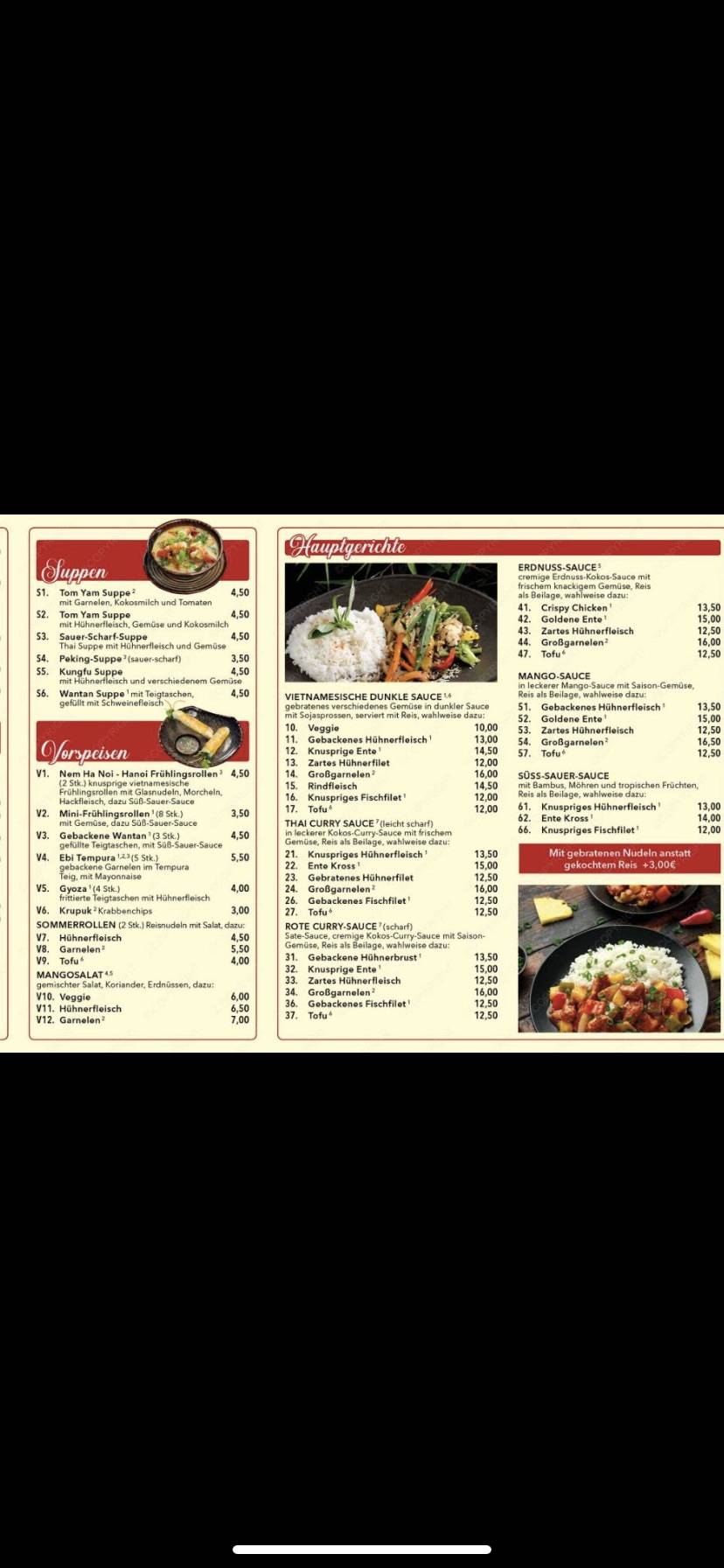 Speisekarte von Hanoi Moi Restaurant, Bassum