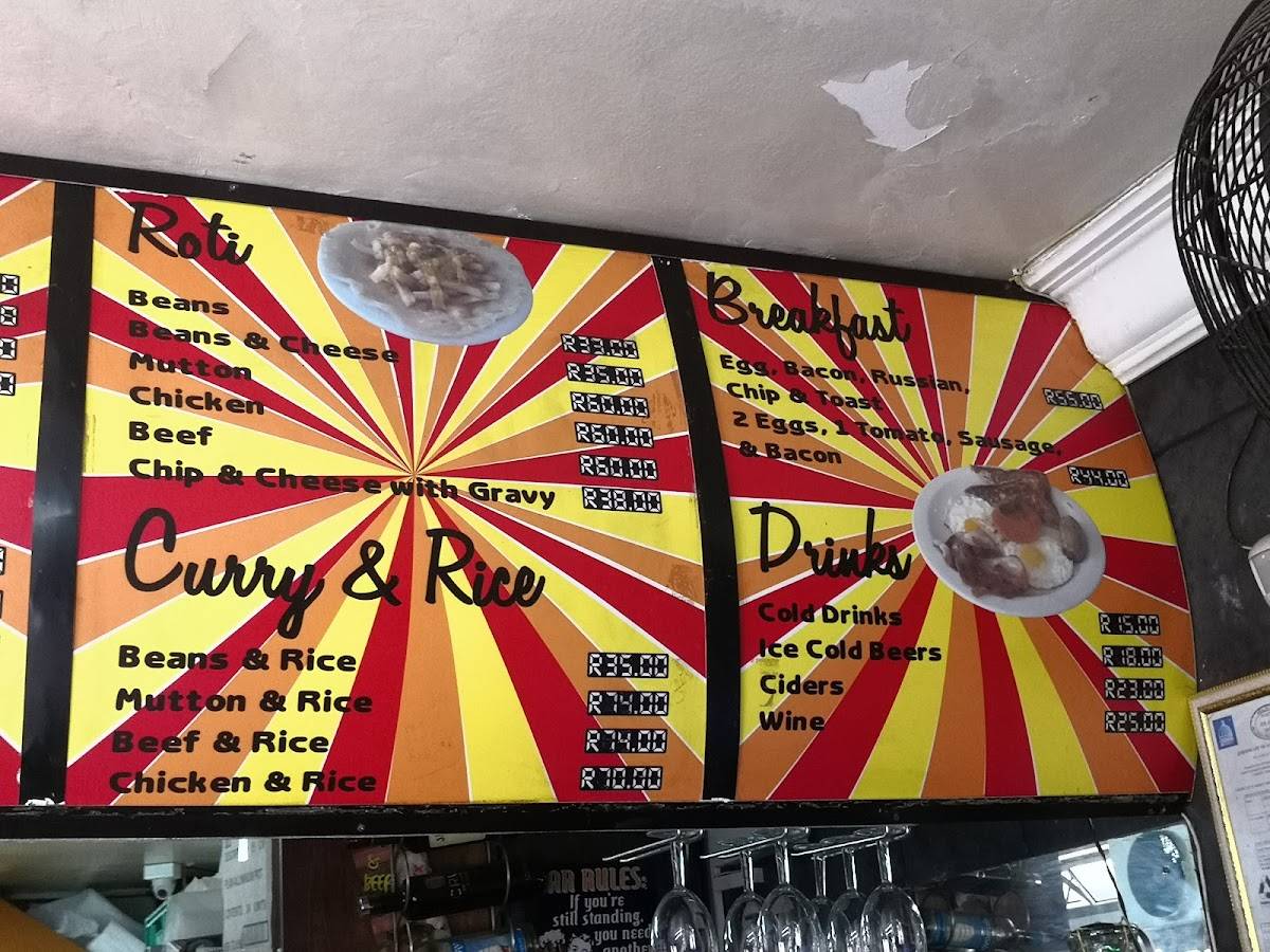 Menu at Happy Chappy pub & bar, Durban, Mangrove Beach Center
