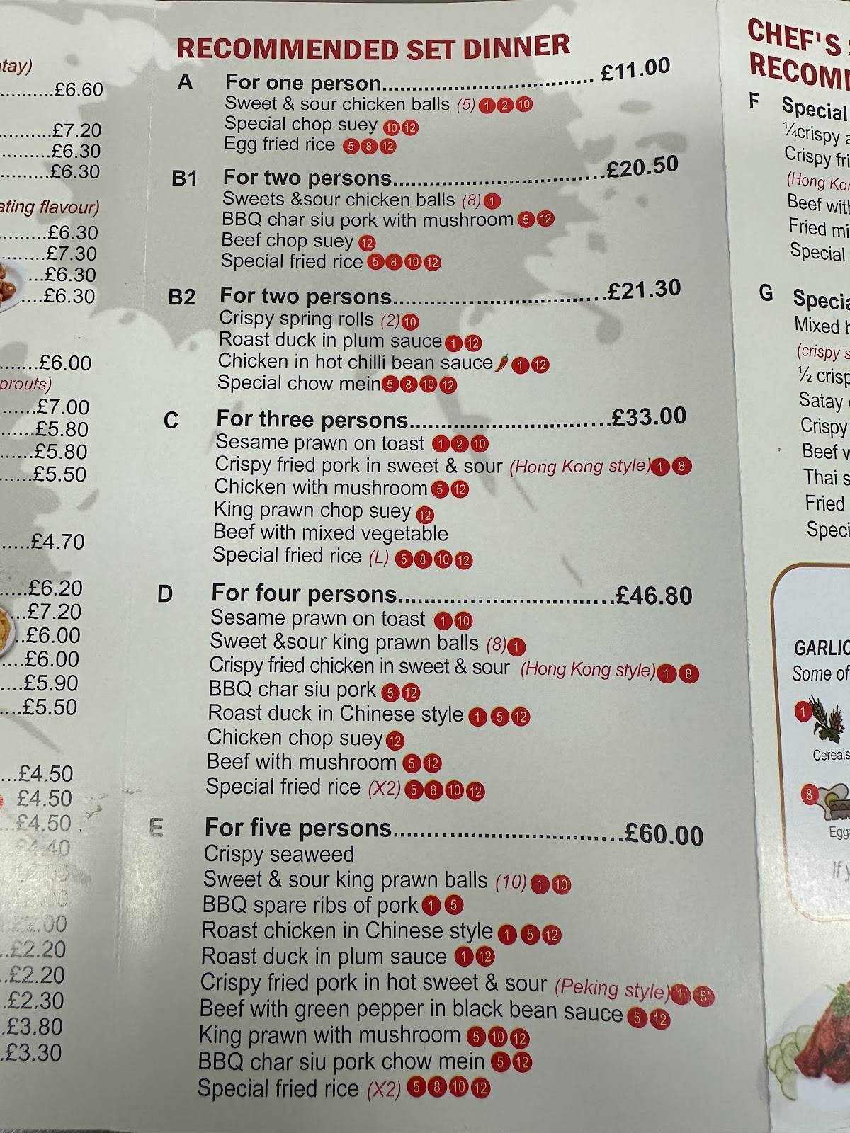 Menu at Happy Star fast food, Folkestone, 103 Canterbury Rd
