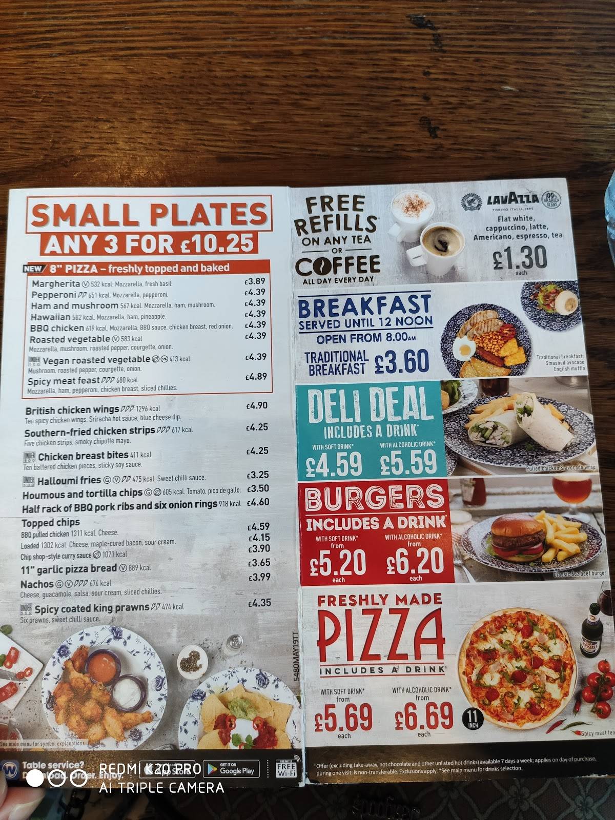 Menu at Harpsfield Hall - JD Wetherspoon pub & bar, Hatfield, 13a ...