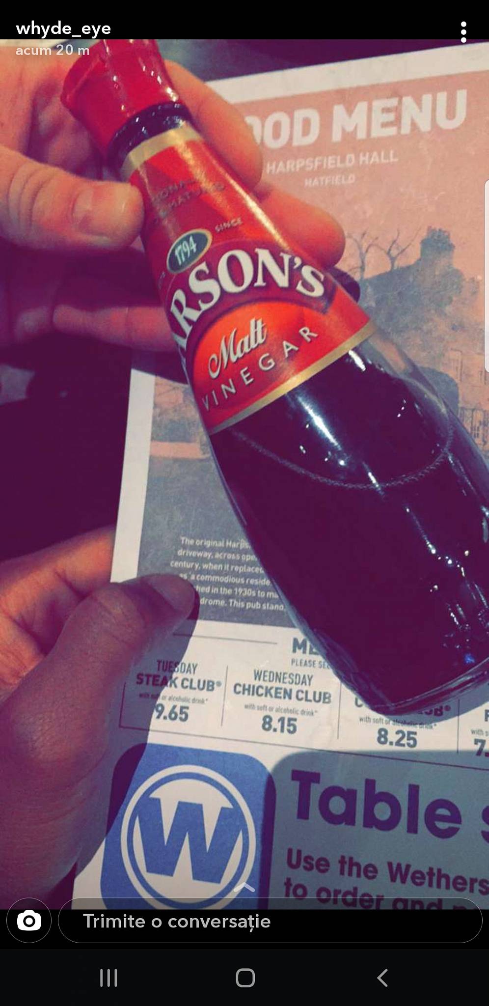 Menu at Harpsfield Hall - JD Wetherspoon pub & bar, Hatfield, 13a ...