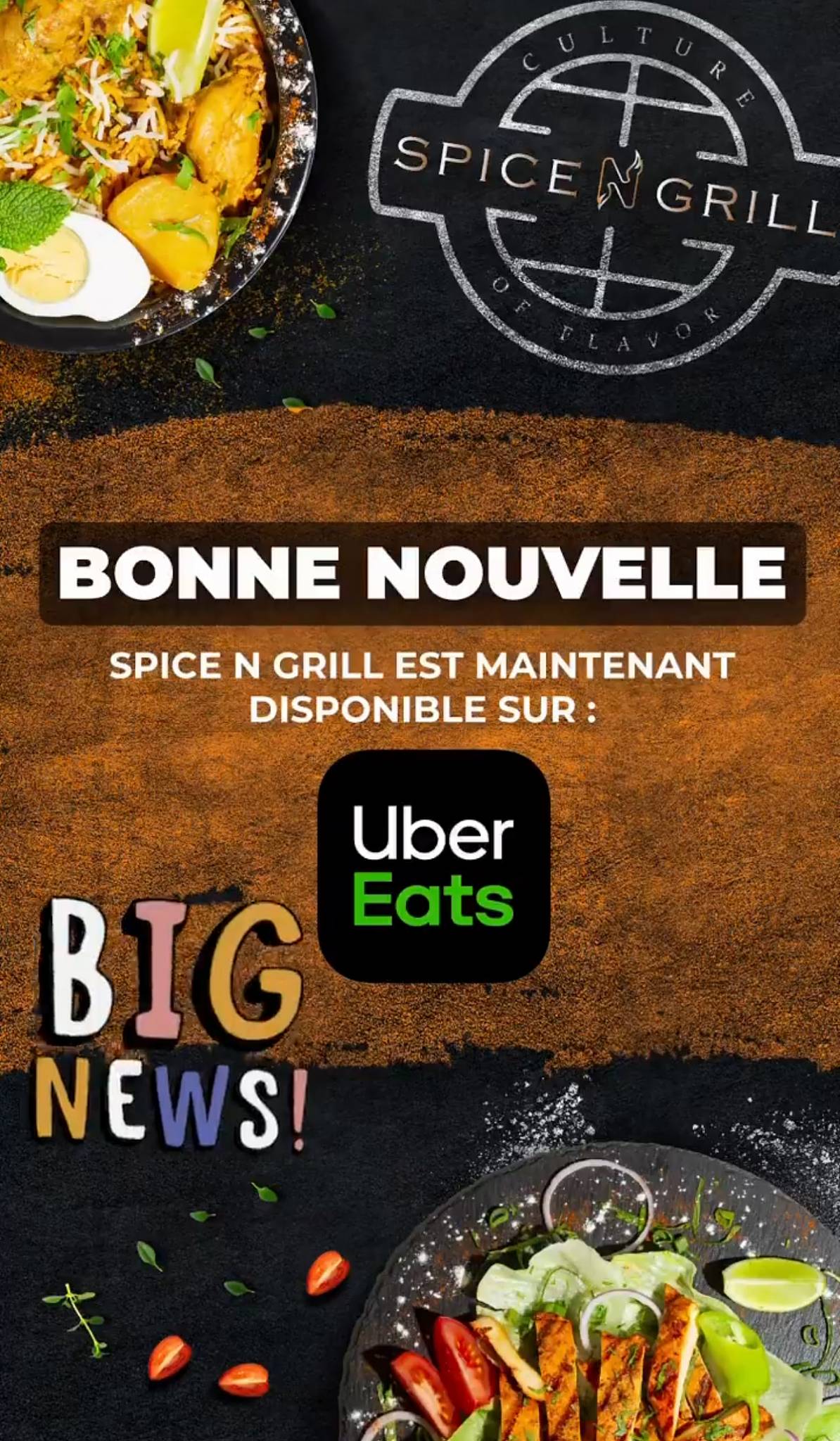 Menu au SPICE'N'GRILL restaurant, Herblay