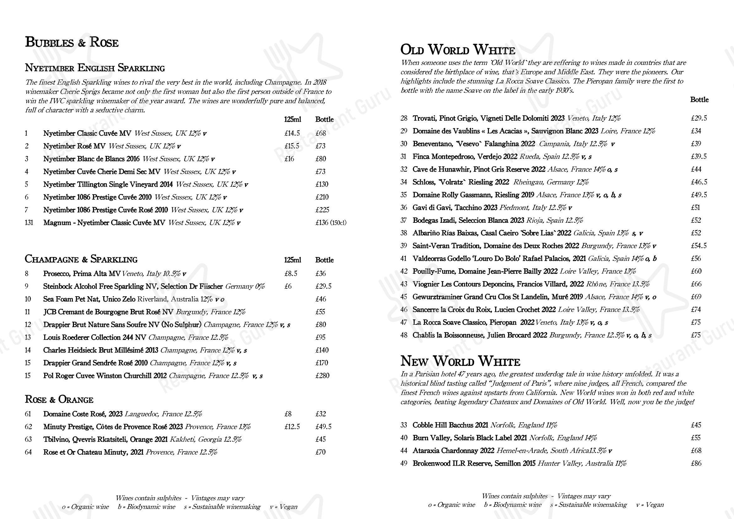 Menu at Hermitage Rd Bar and Restaurant, Hitchin