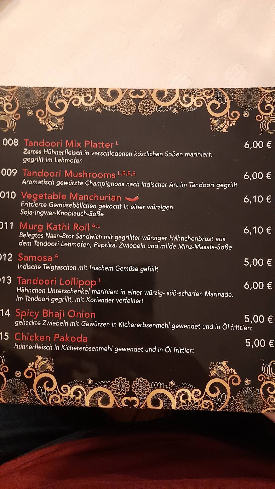 Speisekarte von Noon Mirch Indisches Restaurant Heßdorf, Heßdorf