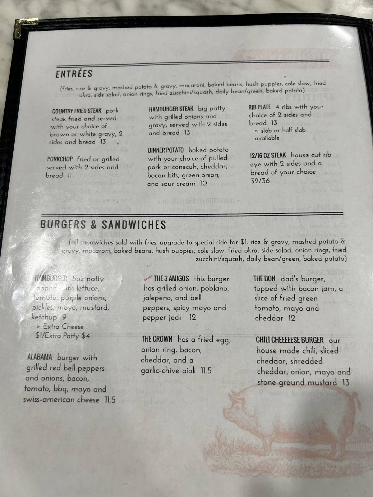 Menu at Highway 217 Cafe and Grill, Semmes