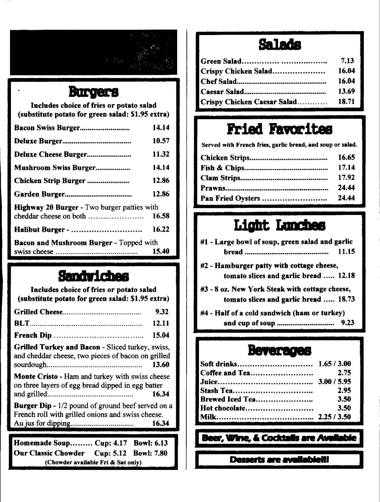 Menu at Highway Twenty Roadhouse restaurant, Port Townsend