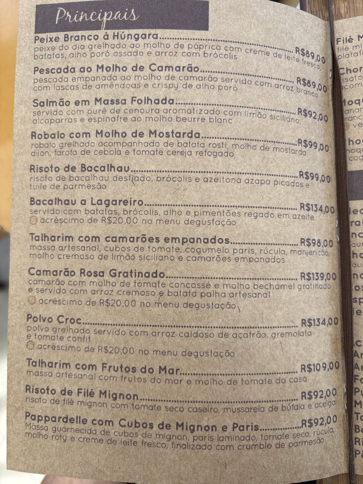 Menu em Hiná Fish & Lounge restaurante, Santos