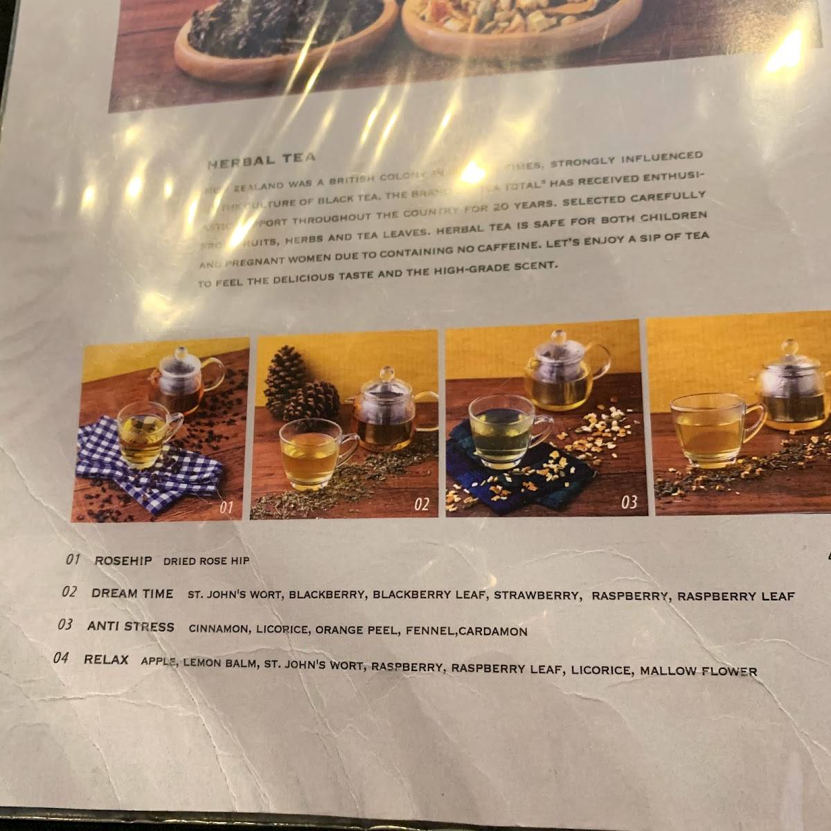 Menu at Kamakura cafe, Ho Chi Minh City
