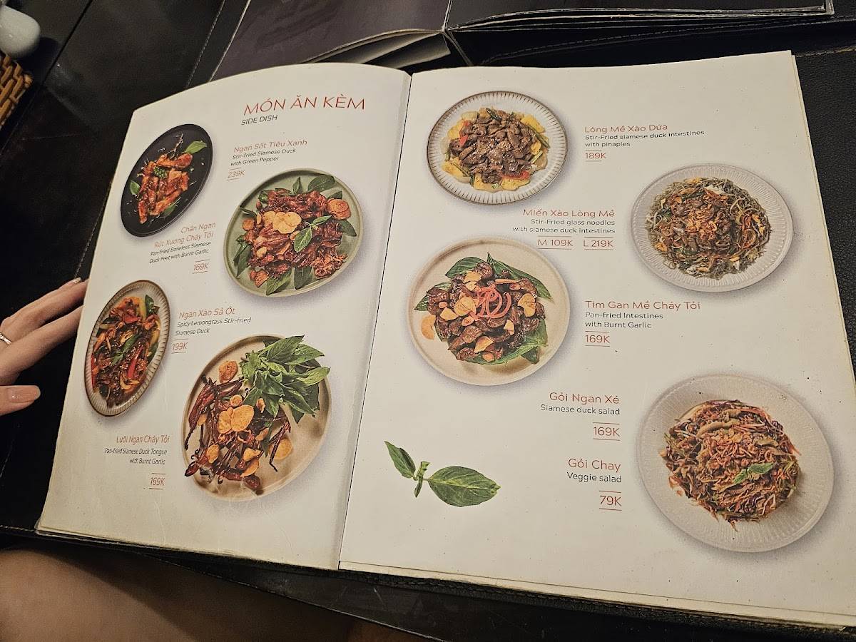 Menu at Ngan Cháy Tỏi Cô Bống restaurant, Ho Chi Minh City, 31 Đ. Trần ...
