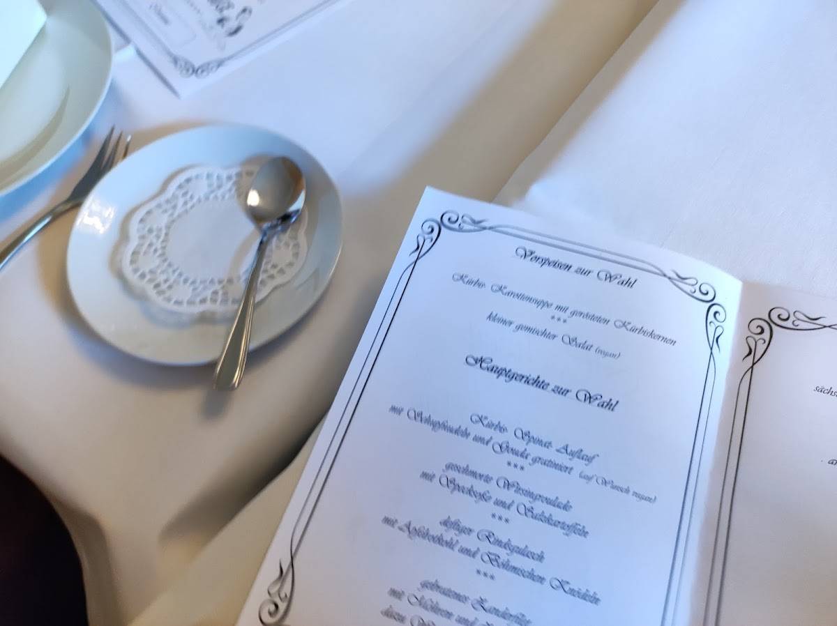 Speisekarte von Homage restaurant, Dresden