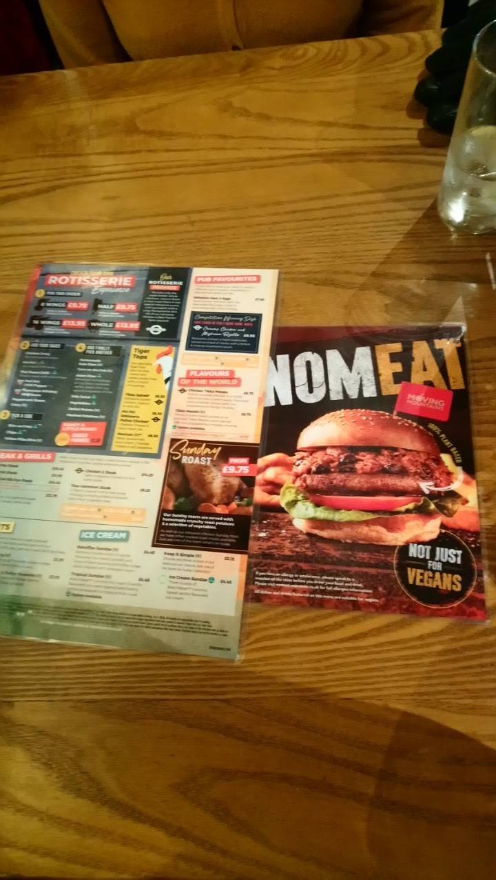 Menu at Hopwood House pub & bar, Alvechurch, Canal Side