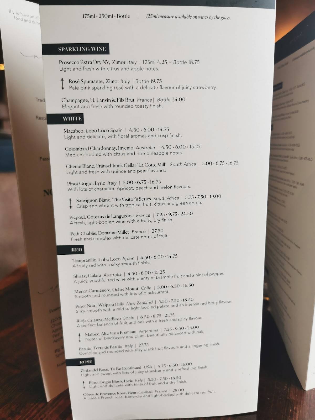 Menu at Hopwood House pub & bar, Alvechurch, Canal Side