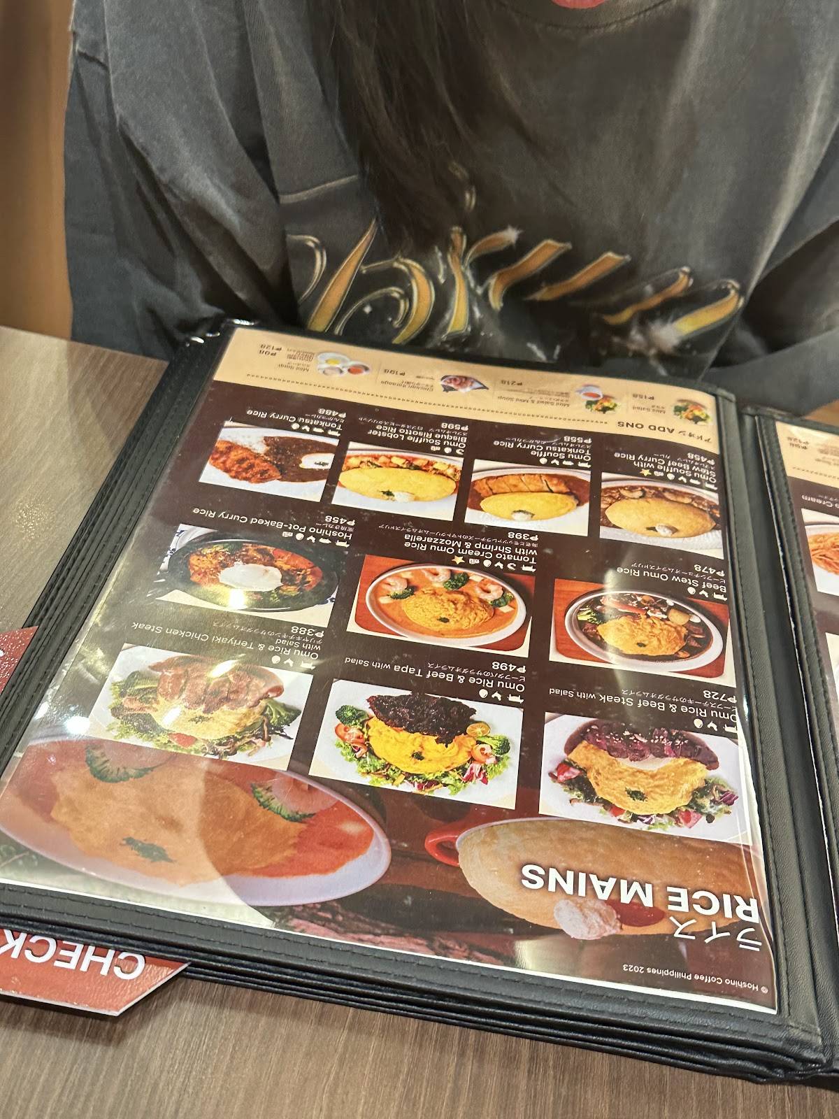 Carta del restaurante Hoshino Coffee - Opus Mall, Ciudad Quezon