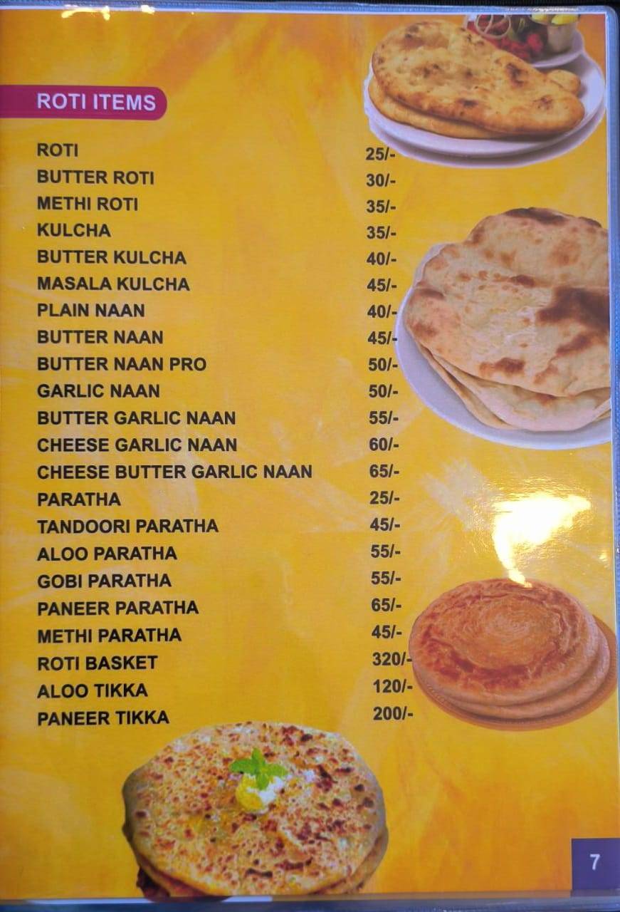 Menu at Hotel Delight, Honnavar, hotel delight
