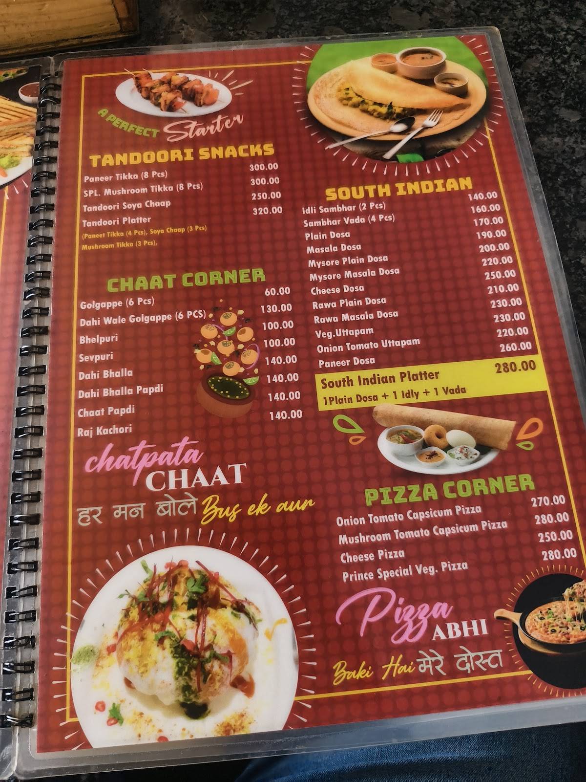 Menu at Hotel Highway Prince, Kotputli