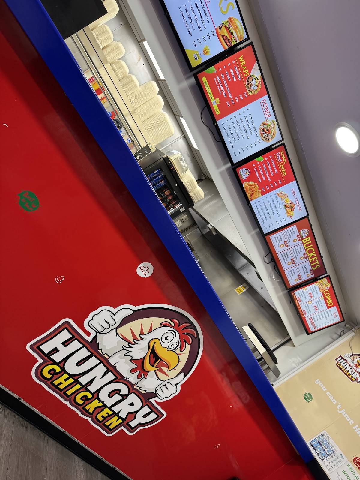 Menu at Hungry chicken restaurant, Leicester