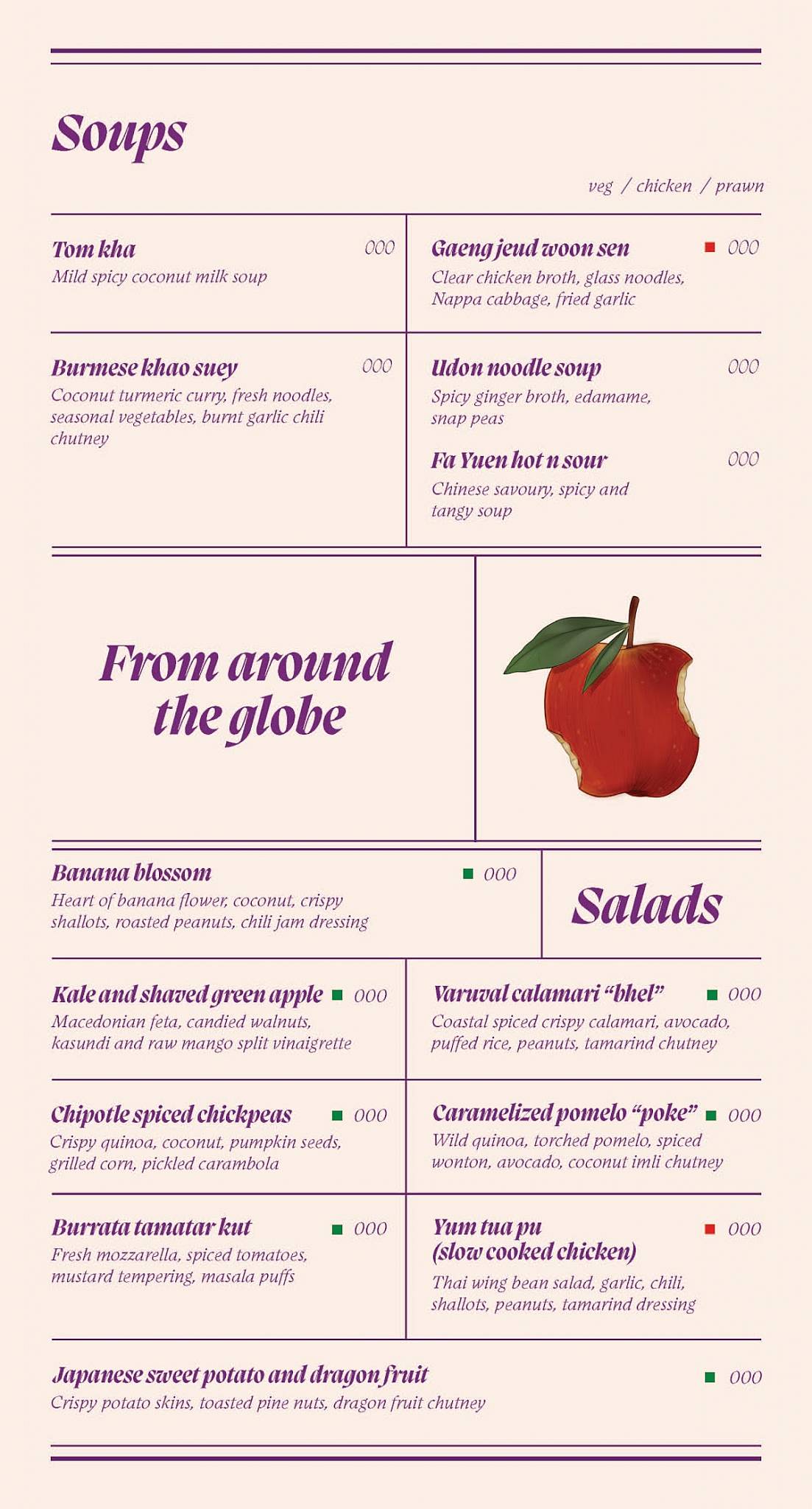 Menu at Cara Cara, Hyderabad