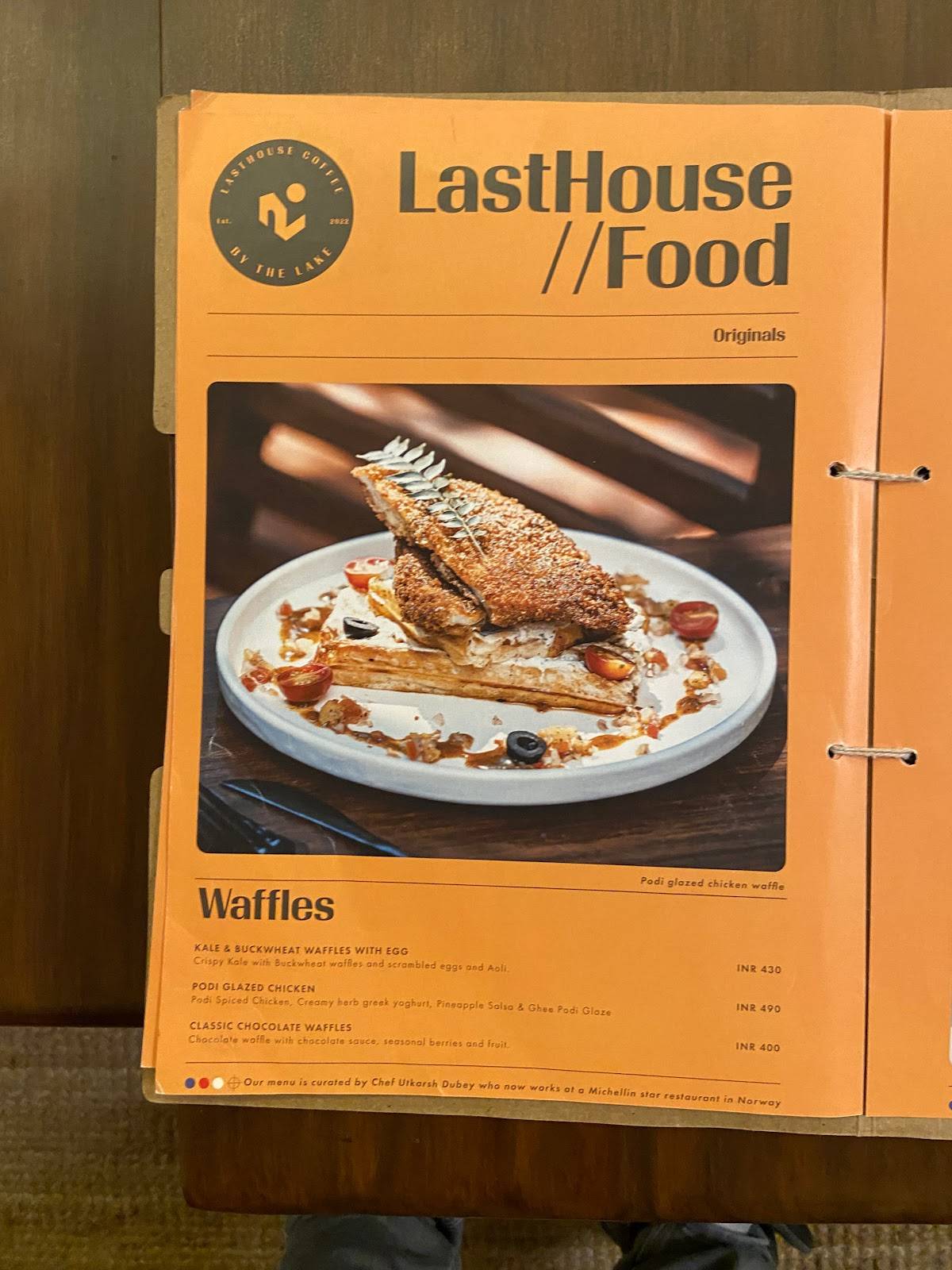 Menu at Last House Coffee By The Lake, Hyderabad
