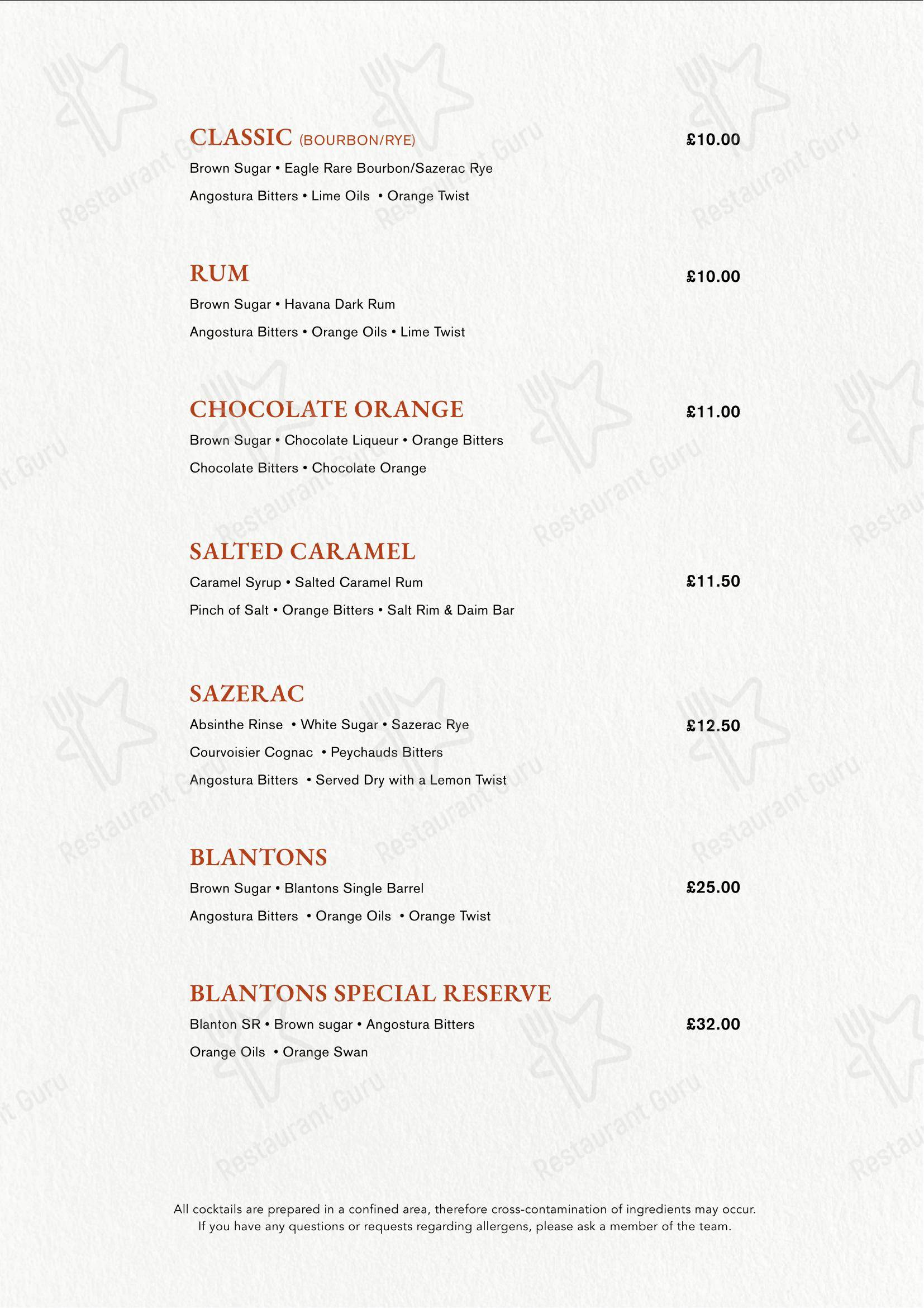 Menu at INSIDE THE 22 X CV22 restaurant, Rugby