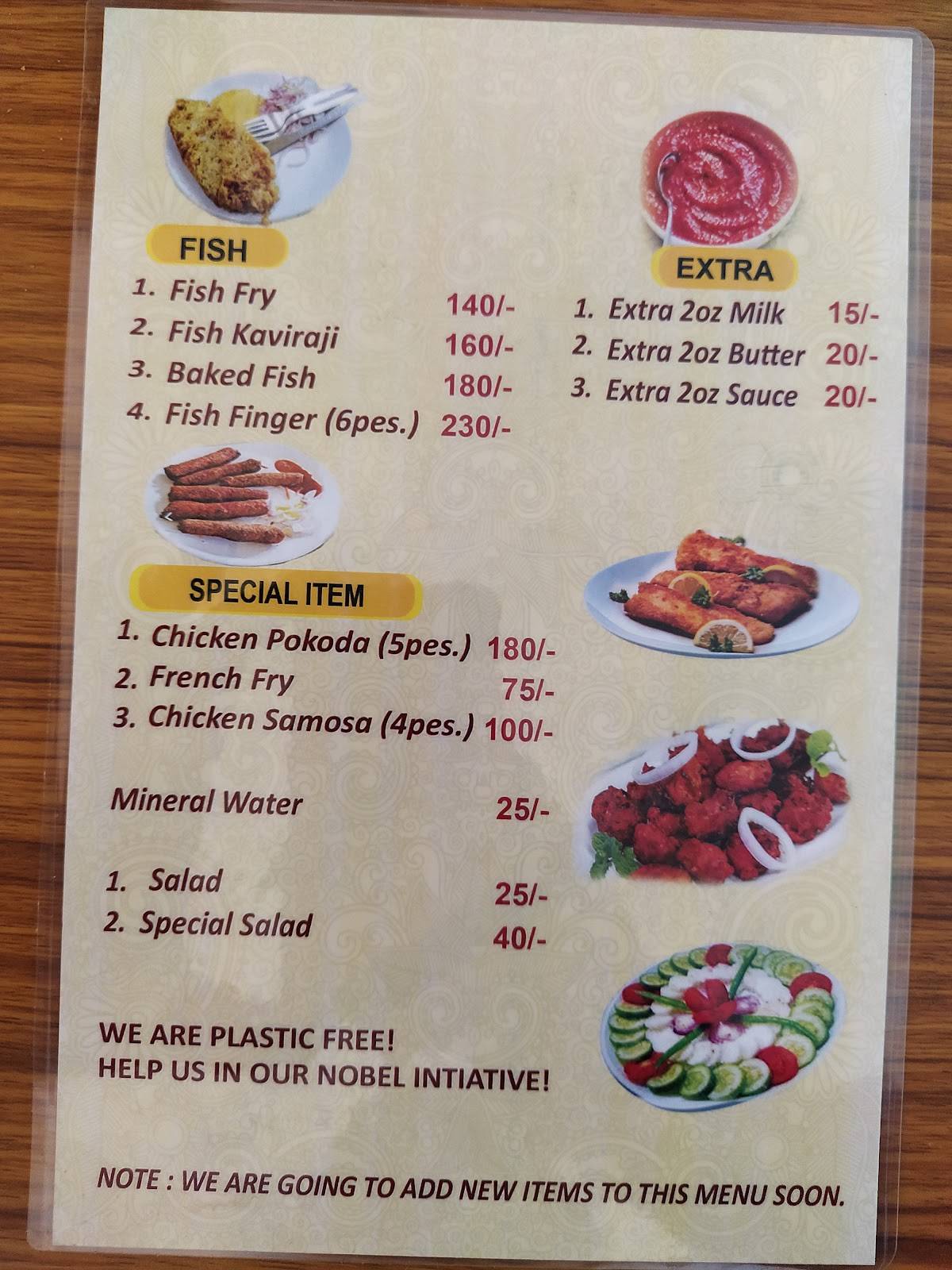 Menu at Indian Coffee House, Serampore, Kolkata, 6/A/1