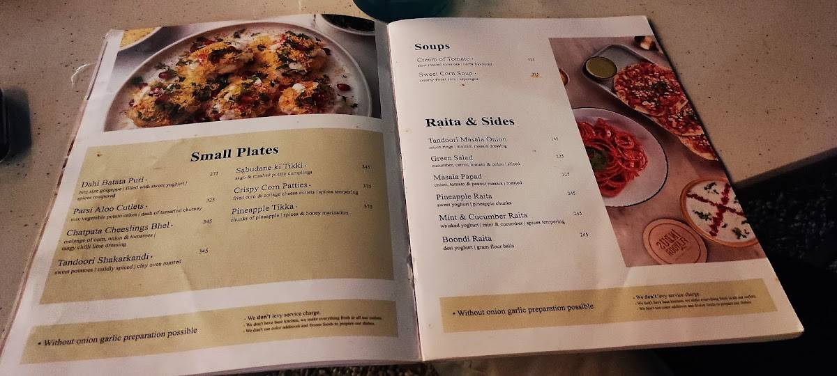 Menu at Indus Flavour, New Delhi, Roof Top